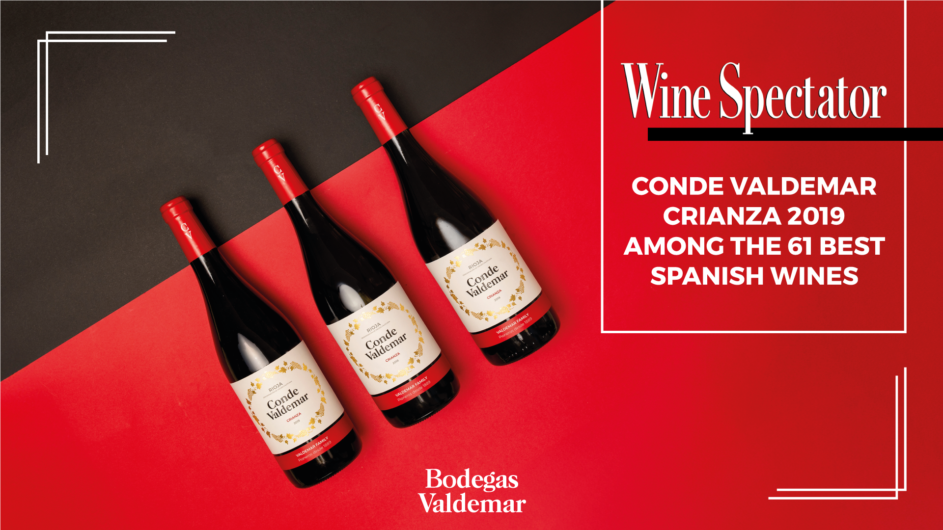 Wine Spectator highlights Conde Valdemar Crianza among the 61 best ...